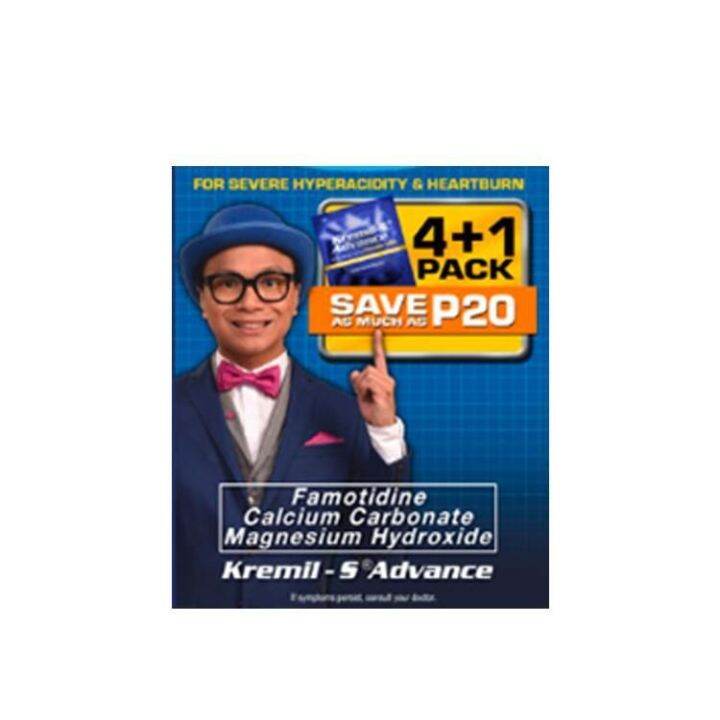 Kremil S Advance 4 + 1 Chewable Tablet | Lazada PH