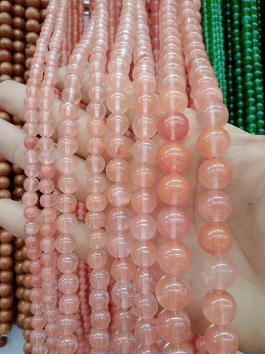 cherry quartz authentic stones highquality sold per strand 16inches ...
