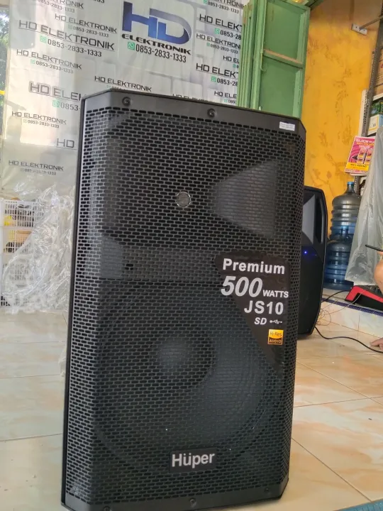 Speaker Aktif Huper Js10 500watt 15 Harga Per 1 Unit Lazada Indonesia