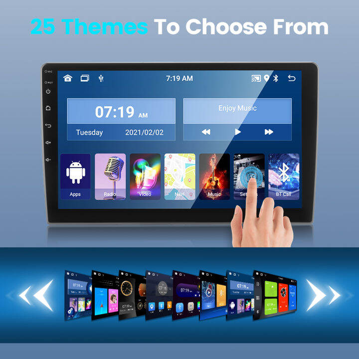 (Dikirim Dari Jakarta) Android 9 Inch 2 Din Head Unit Tape Mobil Bluetooth Mirrorlink DHD ...