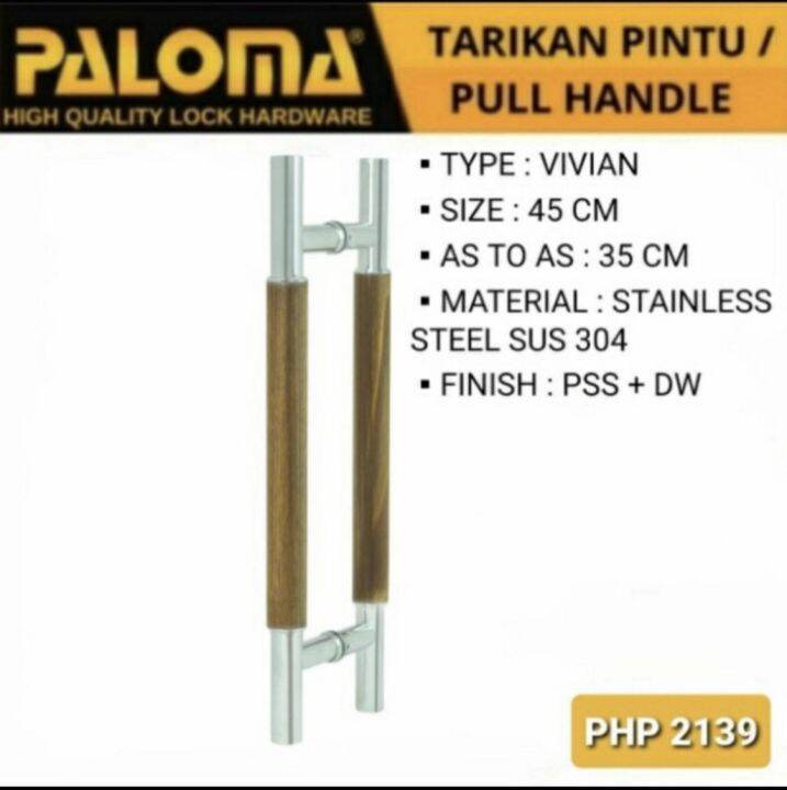 PALOMA TARIKAN GAGANG PULL HANDLE PINTU KAMAR 450MM PHP 2139 PSS+DW ... PALOMA TARIKAN GAGANG PULL HANDLE PINTU KAMAR 450MM PHP 2139 PSS+DW ...