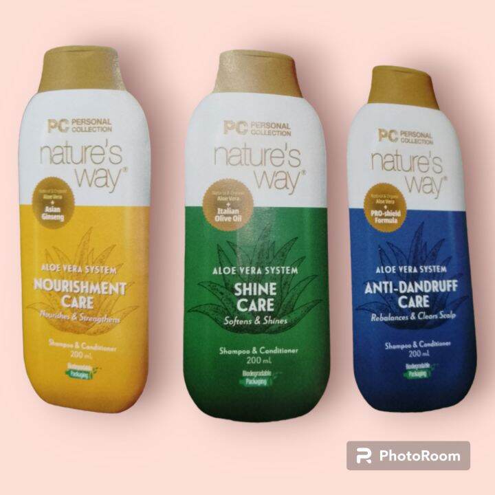personal collection nature's way shine care 200ml shampoo and ...