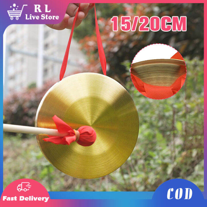 Small Hand Gong Chinese Folk Musical Instrument Copper Opera Gong with ...