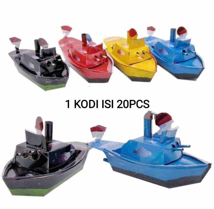SALE COD! 1 KODI 20PCS KAPAL OTOK OTOK KAPAL API OTOK OTOK MAINAN KAPAL ...