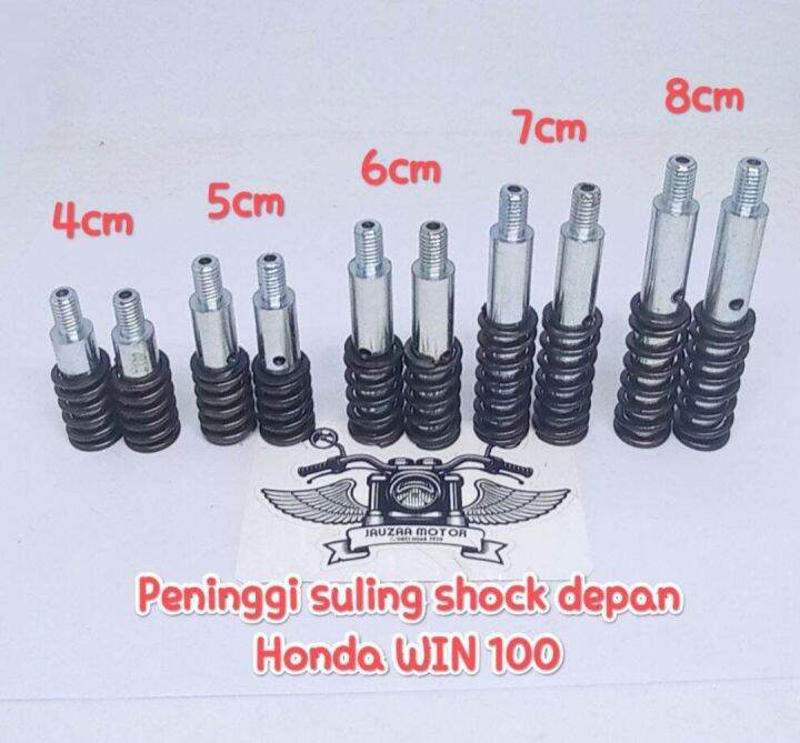 Peninggi suling shock depan honda win 4 cm model sulingan lubang tembus ...