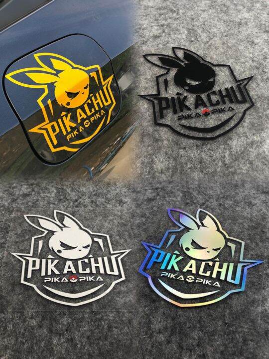 car sticker pikachu pokemon 15cm X 14cm sticker windscreen cermin ...