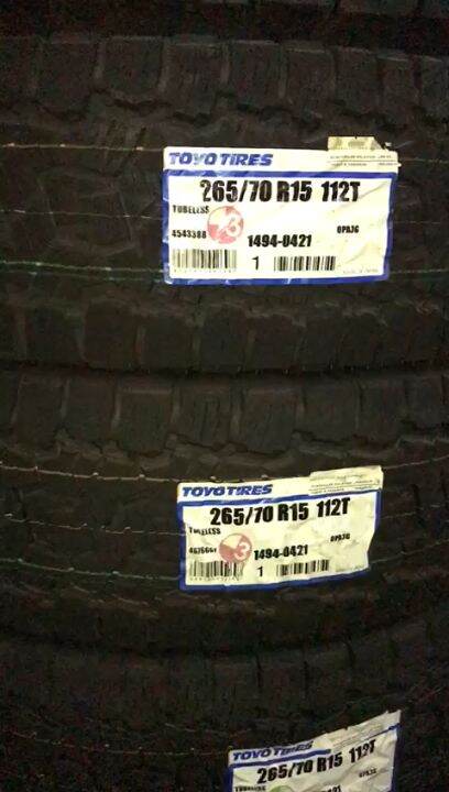 265/70R15 265 70 15 TOYO OPA3 Hilux tyre JAPAN tyre tire kereta tayar ...