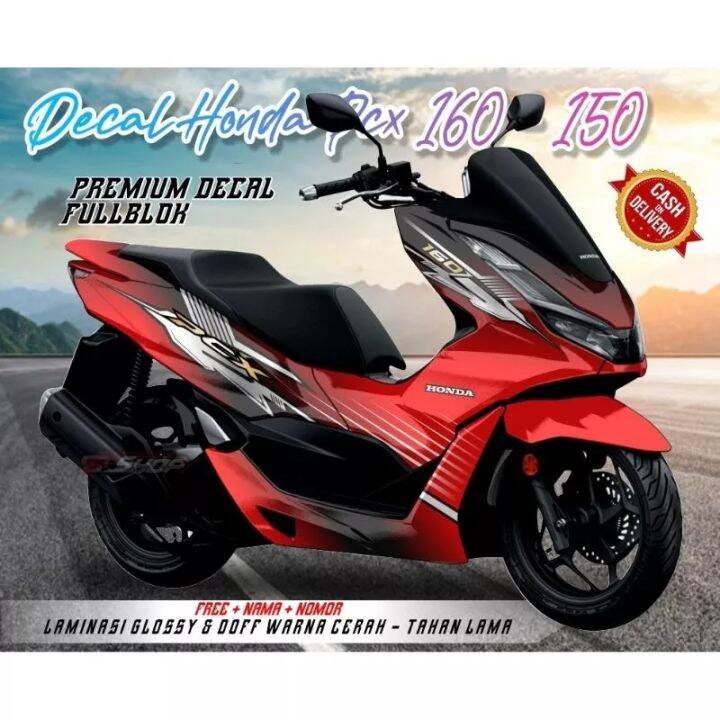decal pcx 150 pcx 160 variasi pcx custom honda PCX sticker fullbody pcx ...