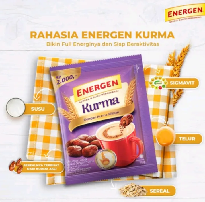 Energen kurma isi 10 sachet | Lazada Indonesia
