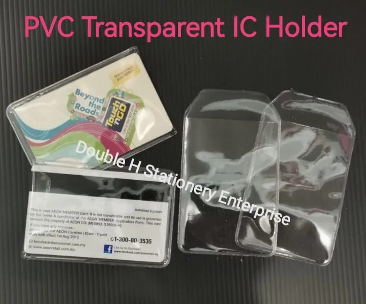 PVC Transparent IC Holder / Badge Name Card Holder / Clear ID Cover ...