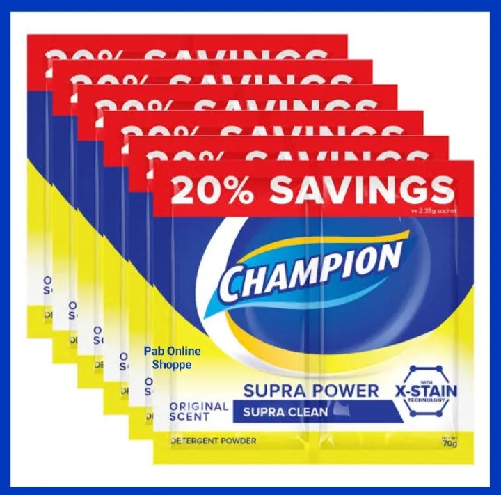 CHAMPION SUPRA POWER | BUNDLE OF 6 | ORIGINAL SCENT | 70 GRAMS | SUPRA ...