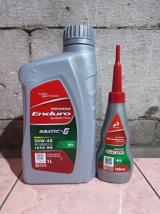 PAKET OLI ENDURO MATIC G 1 LITER + OLI GARDAN ENDURO 120ML | Lazada ...