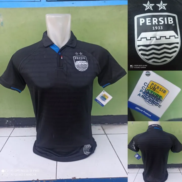 JERSEY POLO PERSIB LIGA 1 HITAM 2019/2020 POLOS PREMIUM GO - KAOS POLO ...