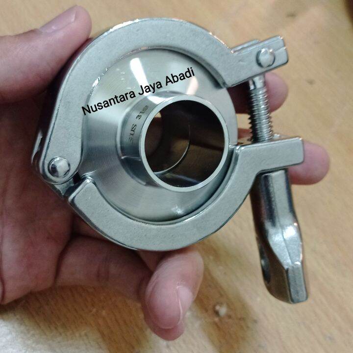 Clamp Ferrule Sanitary Complete SET Stainless 316 L 1 " inchi 25.4 mm ...