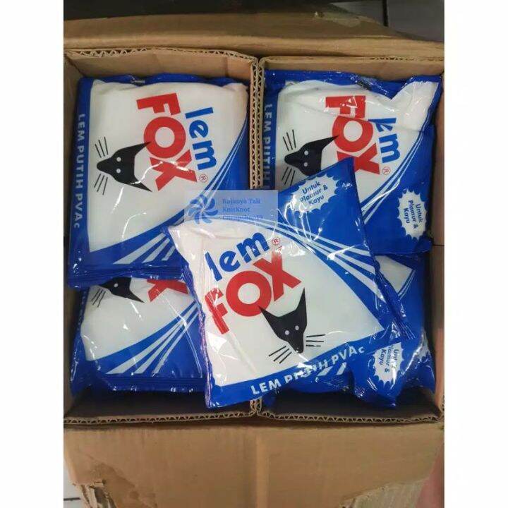 Lem Fox Refill Biru 350 gram dapat digunakan untuk pengeleman kertas ...