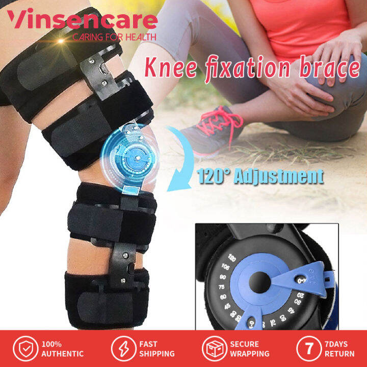 Vinsencare Orthopedic Hinged Knee Braces Support Adjustable Splint ...