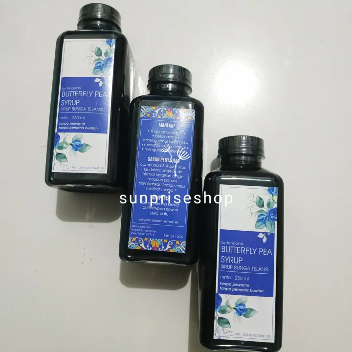 SIRUP BUNGA TELANG BUTTERFLY PEA SYRUP 250 ML | Lazada Indonesia