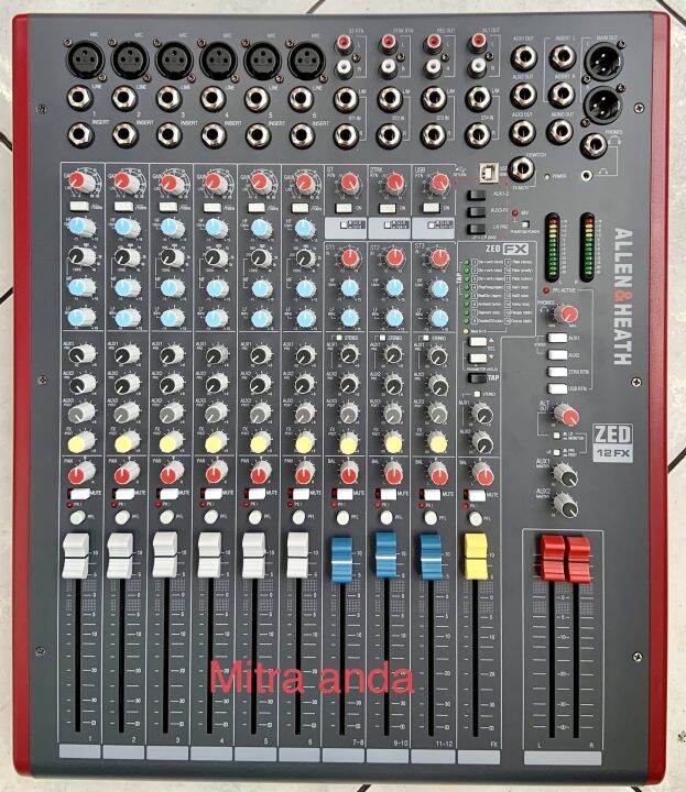 mixer allen&heath zed 12fx allen heath zed 12fx 12 channel | Lazada Indonesia