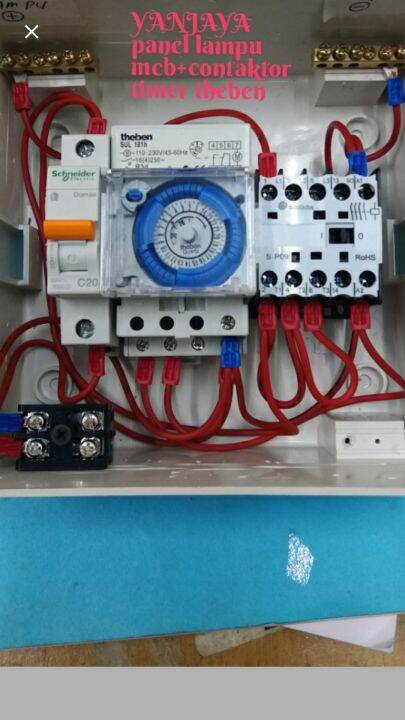 PANEL TIMER OTOMATIS/PANEL TIMER LAMPU OTOMATIS/panel timer lampu + mcb ...