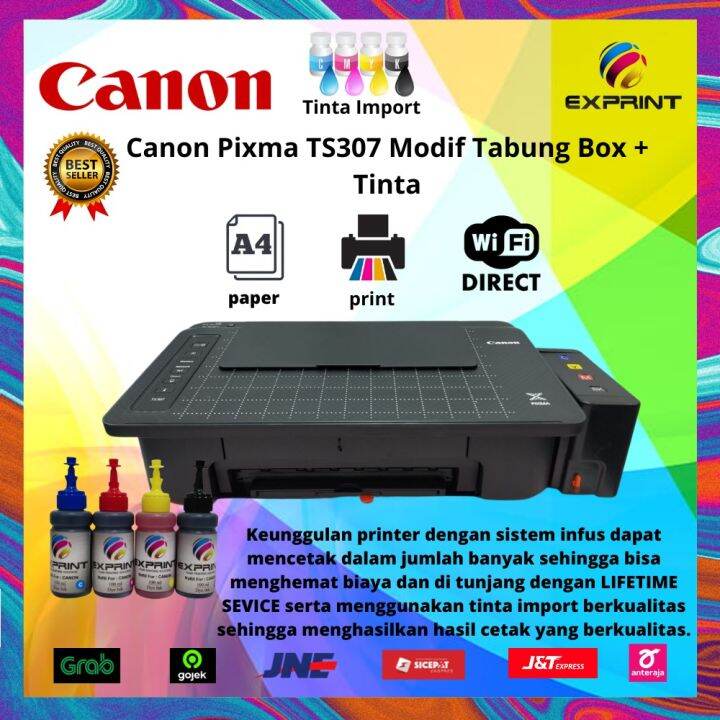 Printer Canon TS307 Wifi Ink Tank (kotak) | Lazada Indonesia