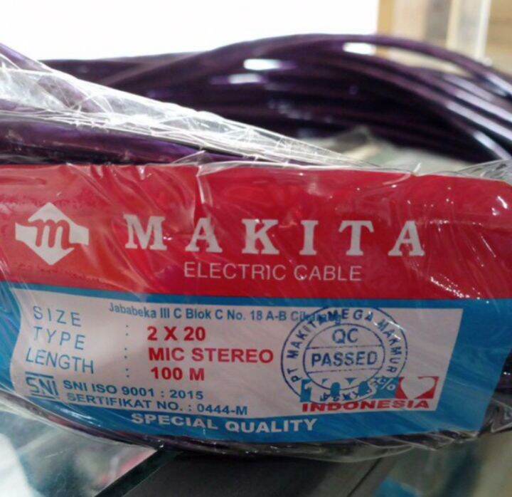 Cable Microphone Kabel Mic 2x20 Makita 1 Meter | Lazada Indonesia