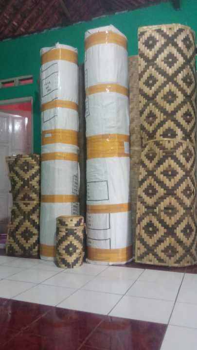 Gedek Anyaman Bambu Motif 2x3 | Lazada Indonesia