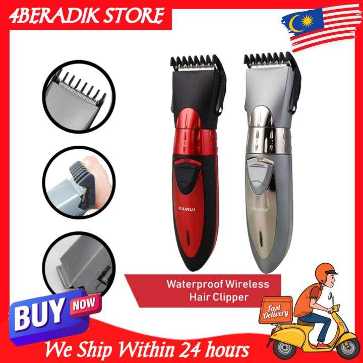 KAIRUI Rechargeable Waterproof Hair Clipper HC-001 (Cordless) | Lazada