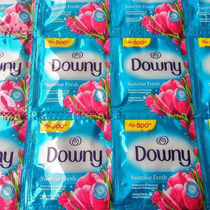 Downy Biru Sunrise Fresh Sachet 500 Isi 12pcs 11 ml | Lazada Indonesia