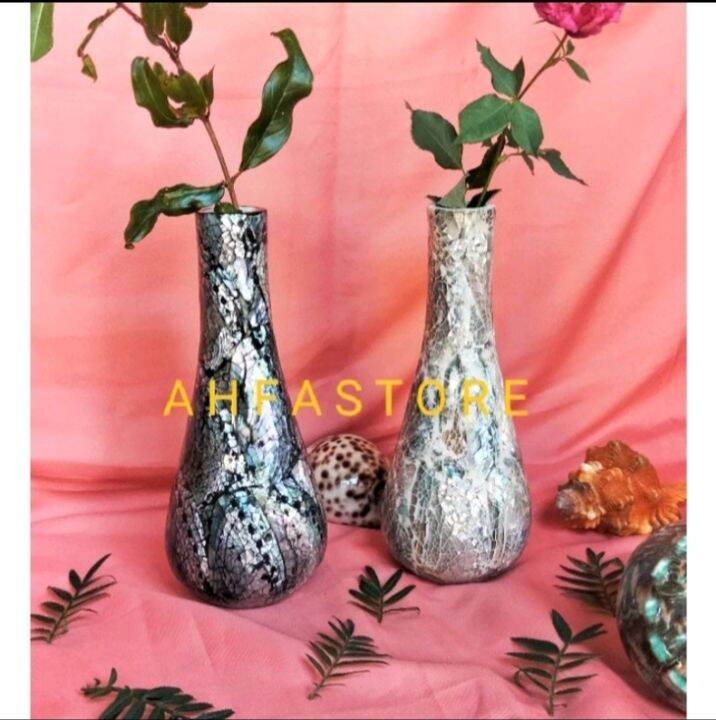Vas bunga Dari Cangkang Kerang Halus Dan Tidak Mudah Pecah | Lazada ...