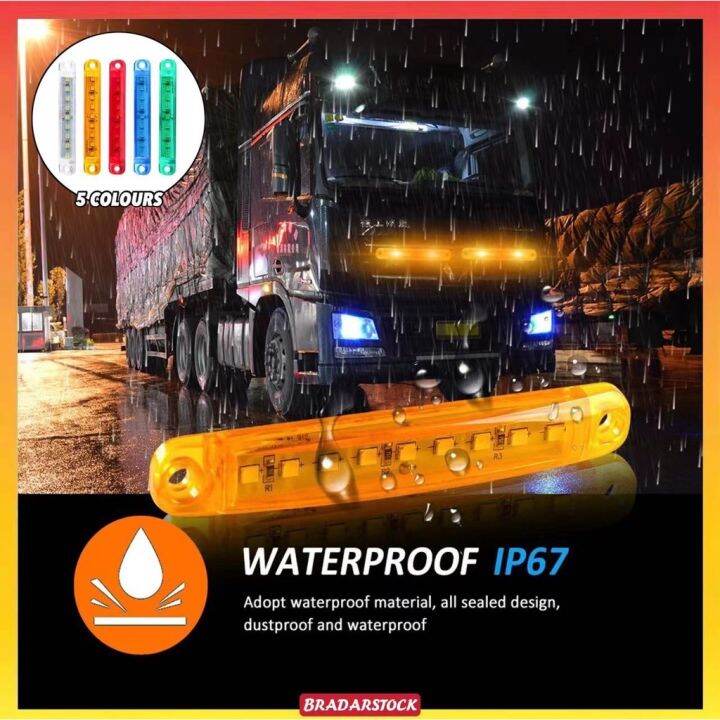 LED SIDE MARKER Truck Side Marker Indicator Light Signal Lamp 12V 24V ...