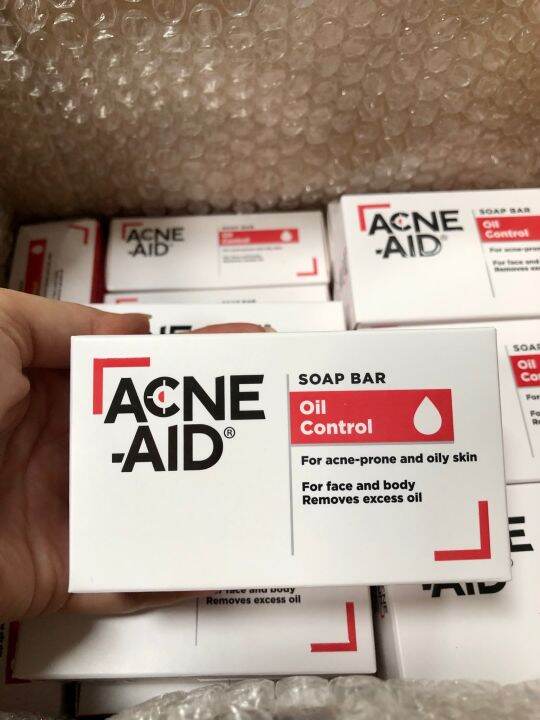 🎇 [New] สบู่ก้อน Acne Aid Bar Soap 100 g. สำหรับผู้มีปัญหาสิวอักเสบ อุด ...