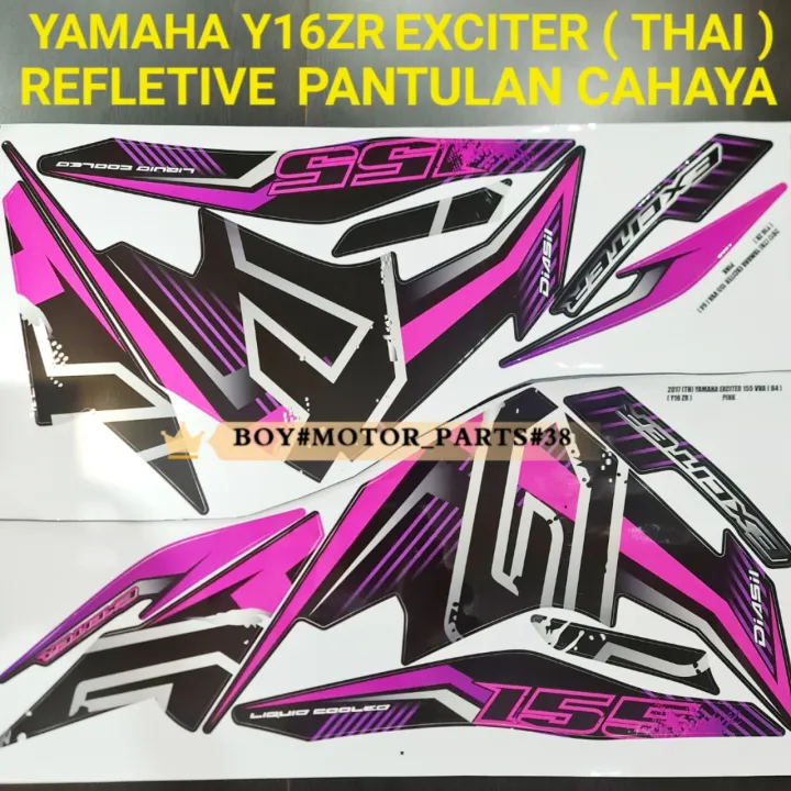 YAMAHA Y16ZR Y16 EXCITER THAI EX 155 REFLECTIVE / PANTULAN CAHAYA BODY ...