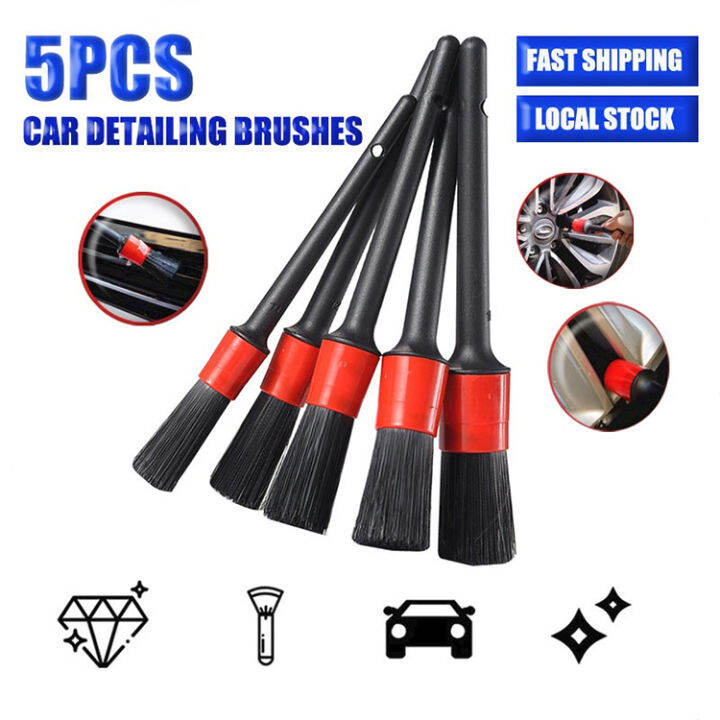 ZCAUTO 5 Buah Sikat Detailing Interior Mobil Sikat Pembersih Mobil ...