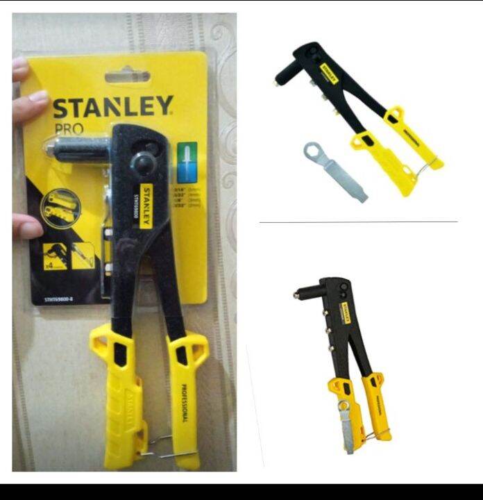 STHT69800-8 Tang Rivet Heavy Duty Riveter w/ 4 Nose Stanley ...