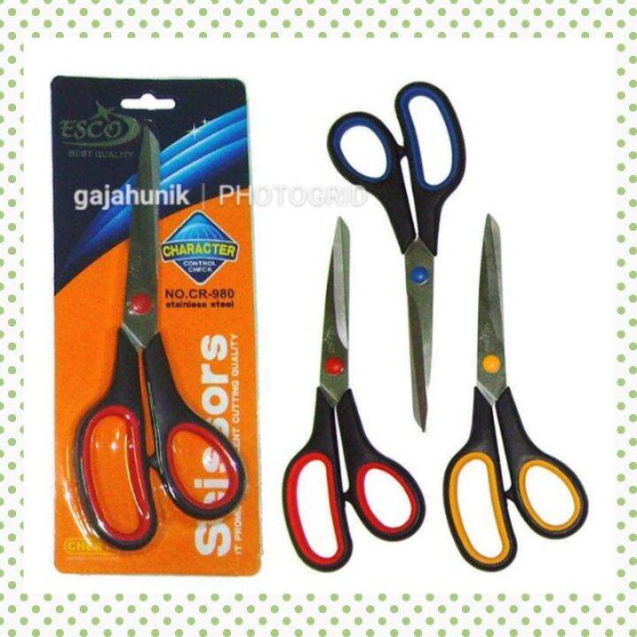GUNTING BESAR GAGANG LENGKUNG ESCO CR-980 22 cm x 7,5 cm. | Lazada ...