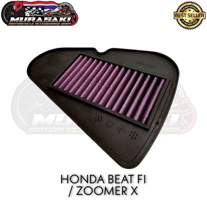 Washable Air Filter Honda Beat Fi / Honda Zoomer X / High Flow Air ...