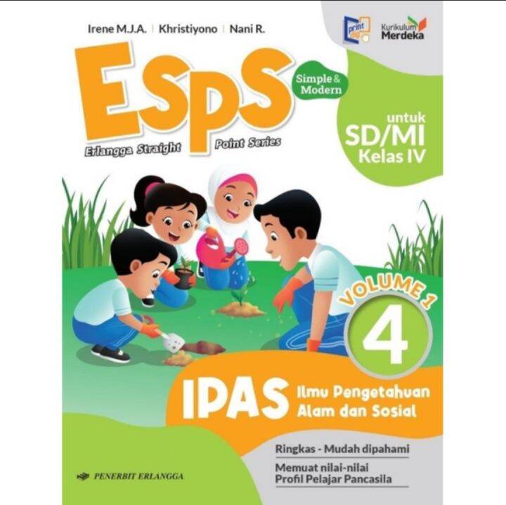BUKU ESPS IPAS KELAS 1/2/4/5 SD ERLANGGA KURIKULUM MERDEKA | Lazada Indonesia