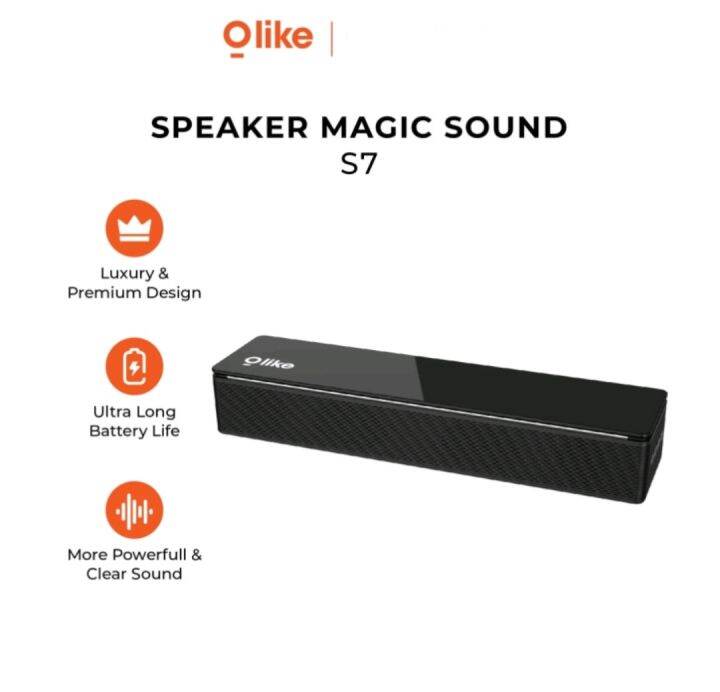OLIKE Speaker Bluetooth Portable Magic Sound S7 Garansi Resmi 1 Tahun ...