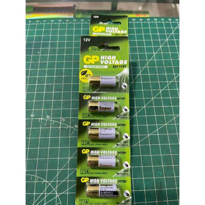 Baterai high voltage GP12V A23 23A 23AE Ultra Alkaline Battery | Lazada ...
