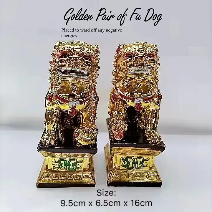GOLDEN FENG SHUI FU DOGS FOR PROTECTION | Lazada PH