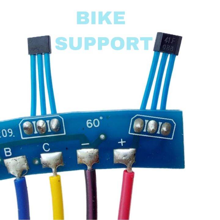 PCB Hall Sensor Dinamo Sudut 60° Transistor 41F 1 Set Sepeda Listrik ...