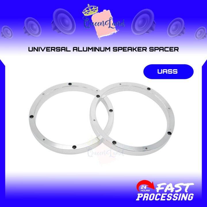 [1 PAIR] Universal Aluminium Car Speaker Spacer 6.5 Inch ( Speaker ...