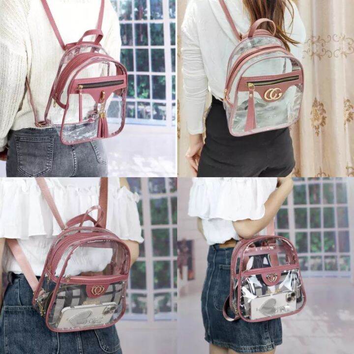 mini transparent backpack（27x10x23cm） | Lazada PH