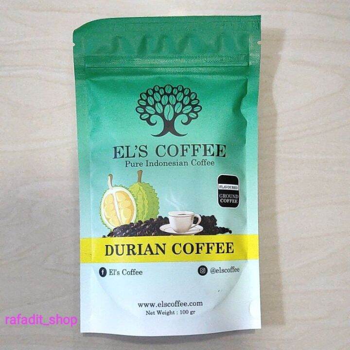 Els Coffee. Kopi Rasa Durian Khas Lampung Netto. 100Gram | Lazada Indonesia