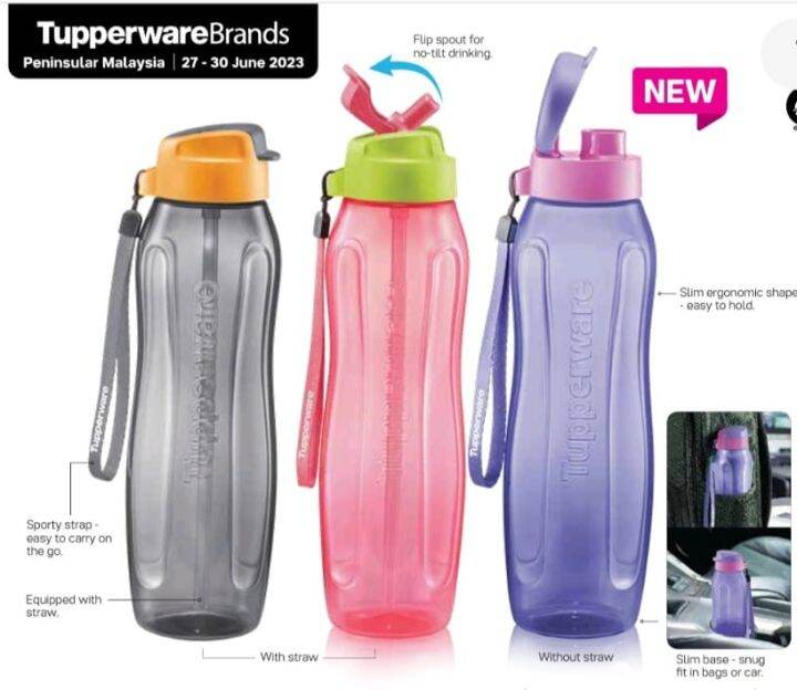 Tupperware-Slim Eco Bottle 1000ml | Lazada