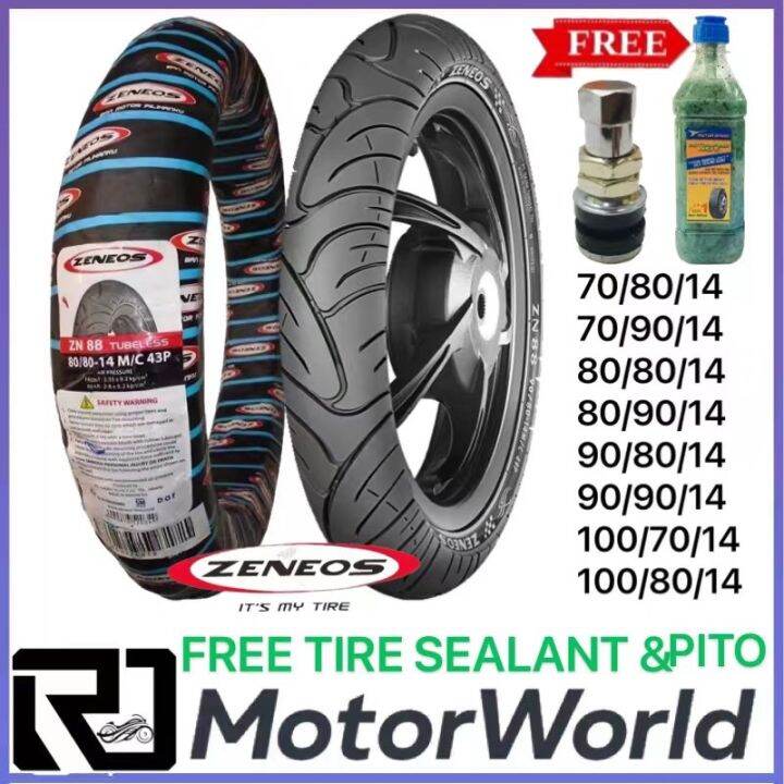 ZENEOS ZN88 Motorcycle Tire Gulong by 14 | Lazada PH