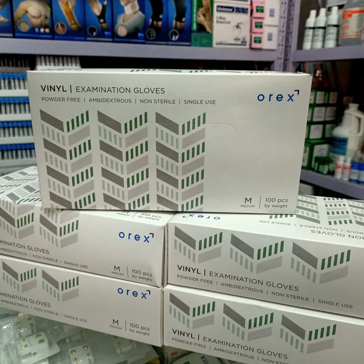 Vinyl Gloves Medium Size - OREX (100pcs) - (50 pairs) | Lazada PH