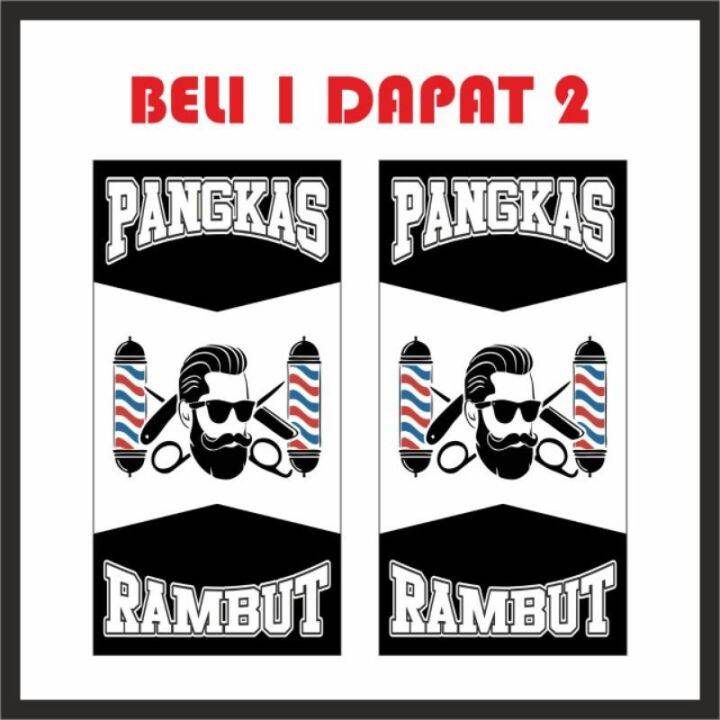 AKA PRINTING/CETAK SPANDUK PANGKAS RAMBUT/BANNER PANGKAS RAMBUT UKURAN ...