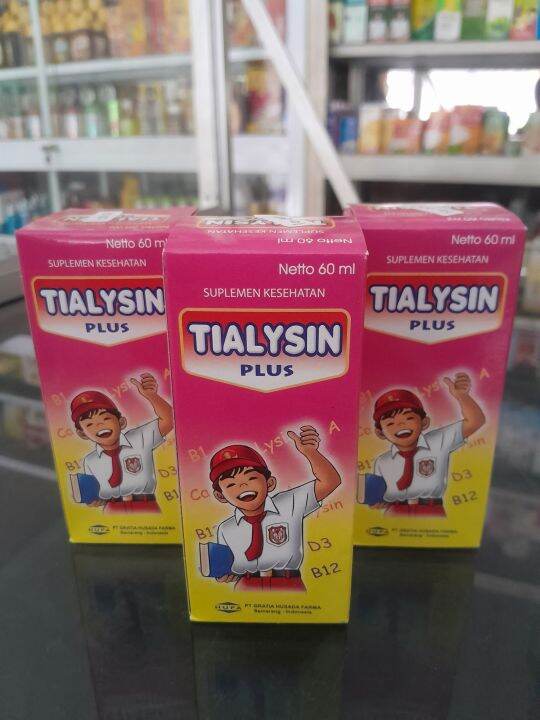 Tialysin Plus Sirup 60 ml/ vitamin sirup anak untuk kecerdasan otak ...