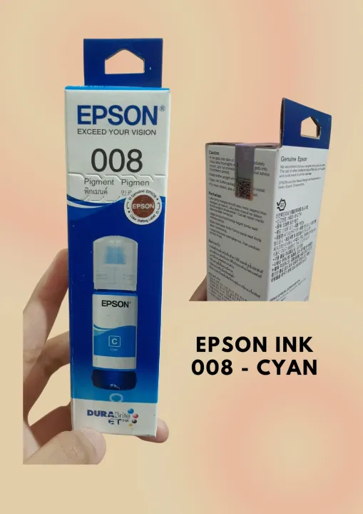 EPSON INK 008 CYAN 70ml COMPATIBLE FOR L15150 / L15160 / L6550 / L6570 ...